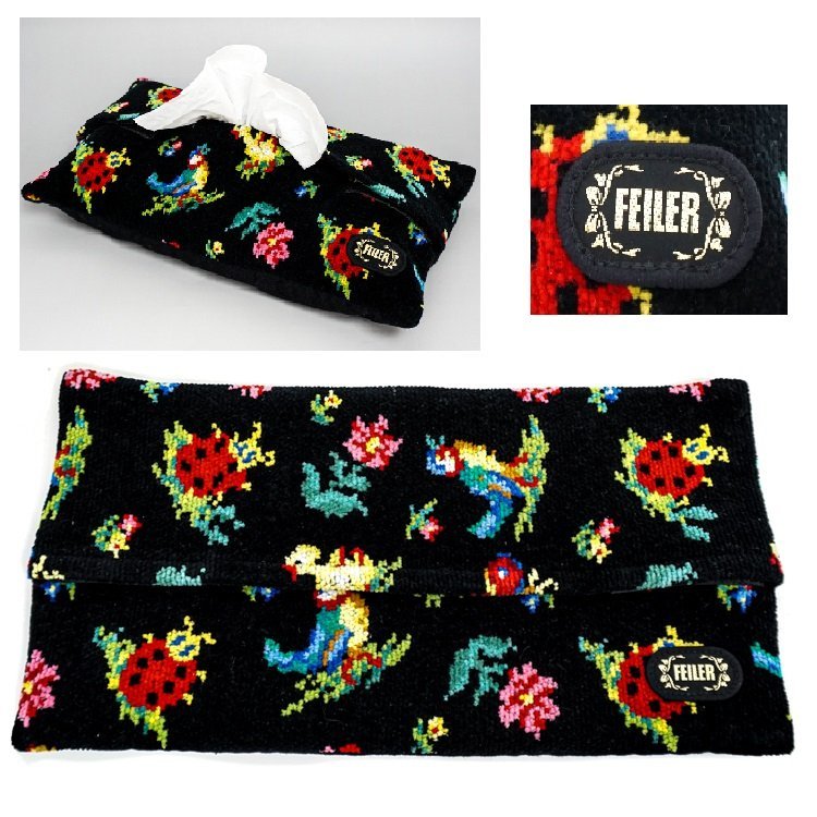 1円/ほぼ 品 フェイラー FEILER ハイジライン ティッシュBOXカバー シュニール織 薄型BOXティッシュ 面ファスナー シュニール織り(フェイラー)｜売買されたオークション情報 ...