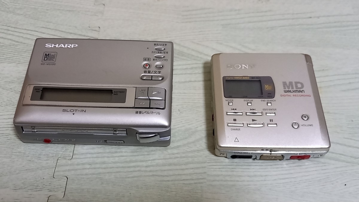 送料520円 SHARP MD-MS100-S ポータブルレコーダー SONY MZ-R55 MDウォークマン(録音、再生)｜売買されたオークション情報、yahooの商品情報をアーカイブ公開 ...
