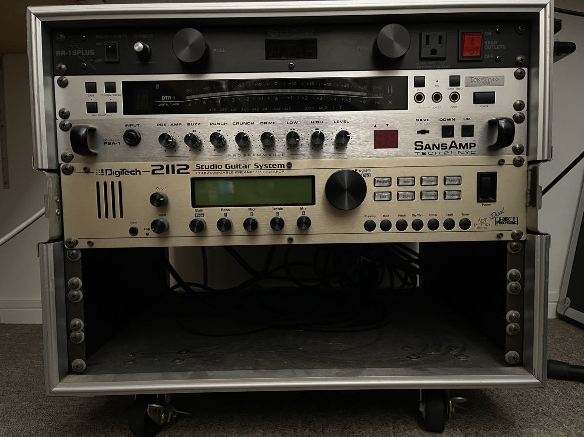SANSAMP PSA-1 Digitech GSP2112 CONTROL ONE KORG DTR-1 ディストリビューター 8Uラック ...