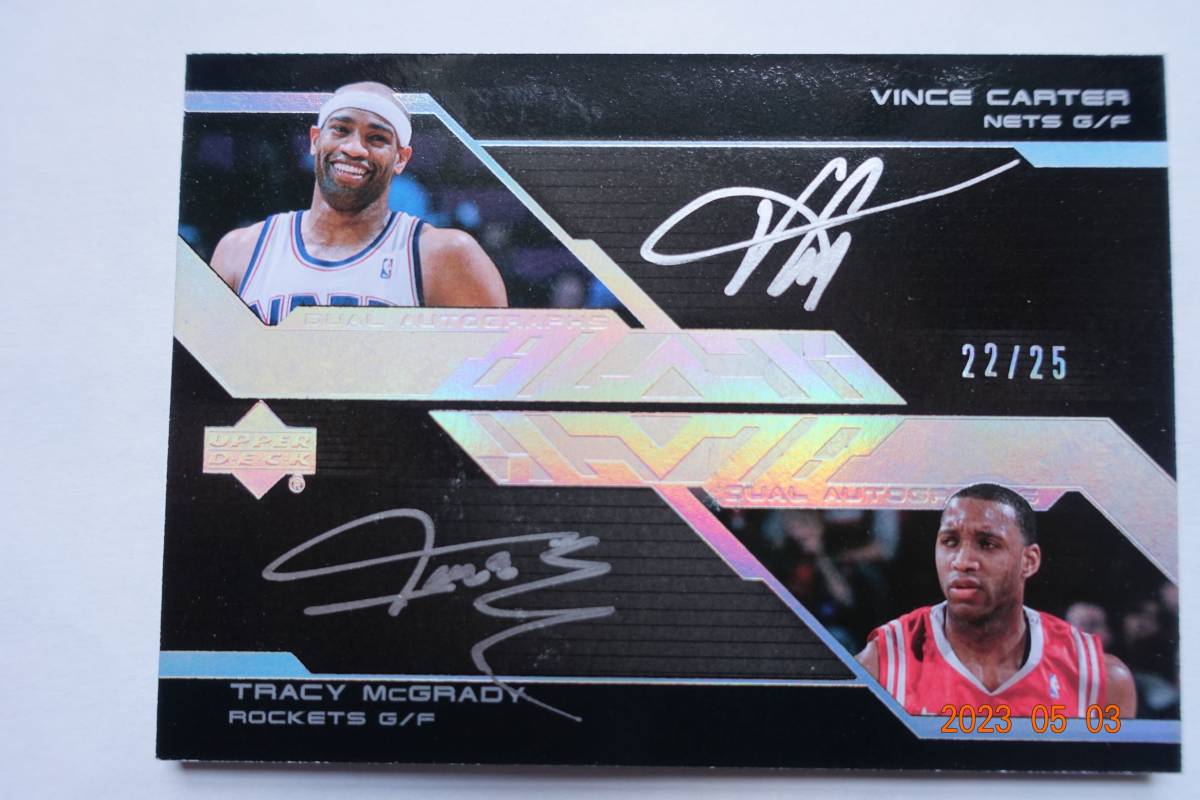 V.Carter/T.McGrady 2007-08 UD Black Autographs Dual #22/25(Upper Deck)｜売買されたオークション情報、yahooの商品情報を ...