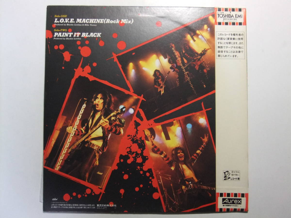V-7486 レコード WASP LOVE MACHINE/LOVEマシーン 12インチLPレコード(ロック、ポップス（洋楽）)｜売買された ...