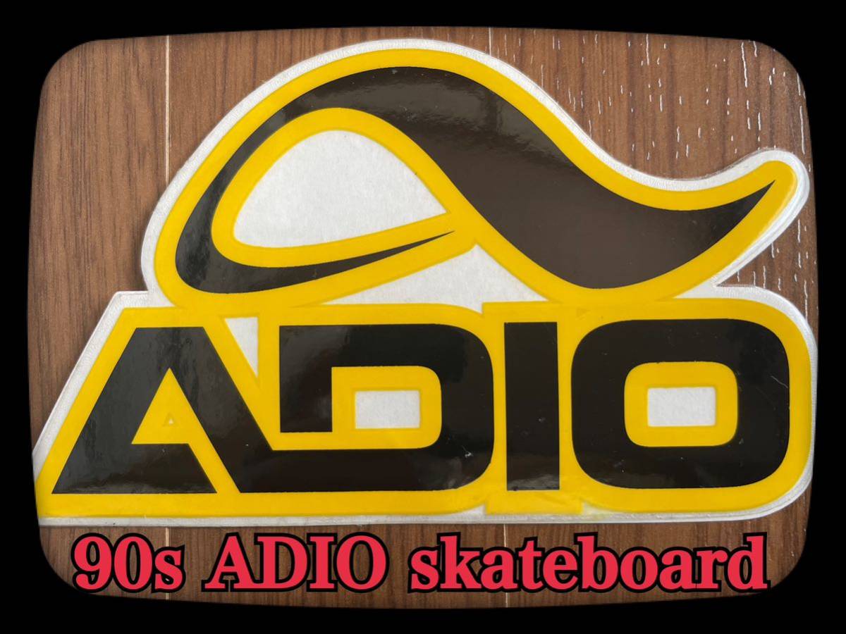 90s ADIO old vintage skateboard shoes sticker 90年代 当時物 品 デッドストック トニーホーク ...