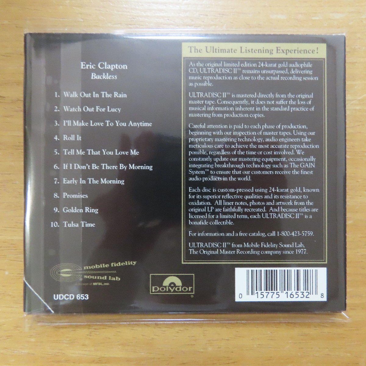 015775165328; 24KゴールドCD/高音質MFSL盤 ERIC CLAPTON / BACKLESS UDCD-653(ロック ...