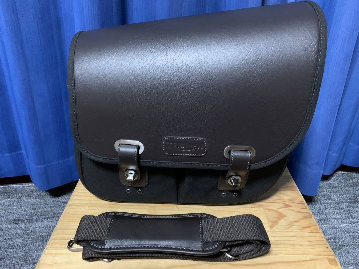 綺麗 トライアンフ ボンネビルシリーズ 純正 ワックスコットン パニアケース サイドバッグ A9518292 右側(パニアケース)｜売買された ...