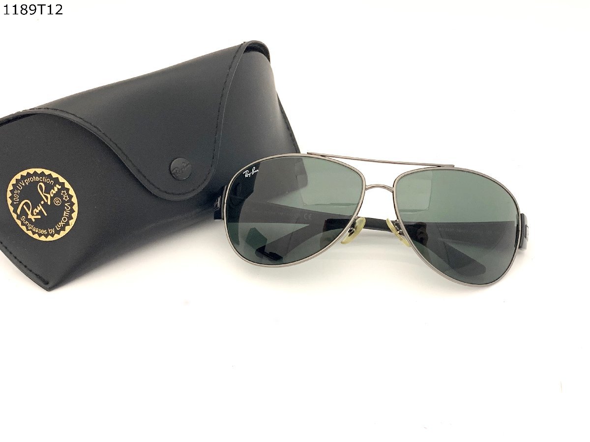 RAY-BAN レイバン RB3467 004/71 サングラス ティアドロップ ガンメタ ブラック系 ケース 1189T12-13 ...