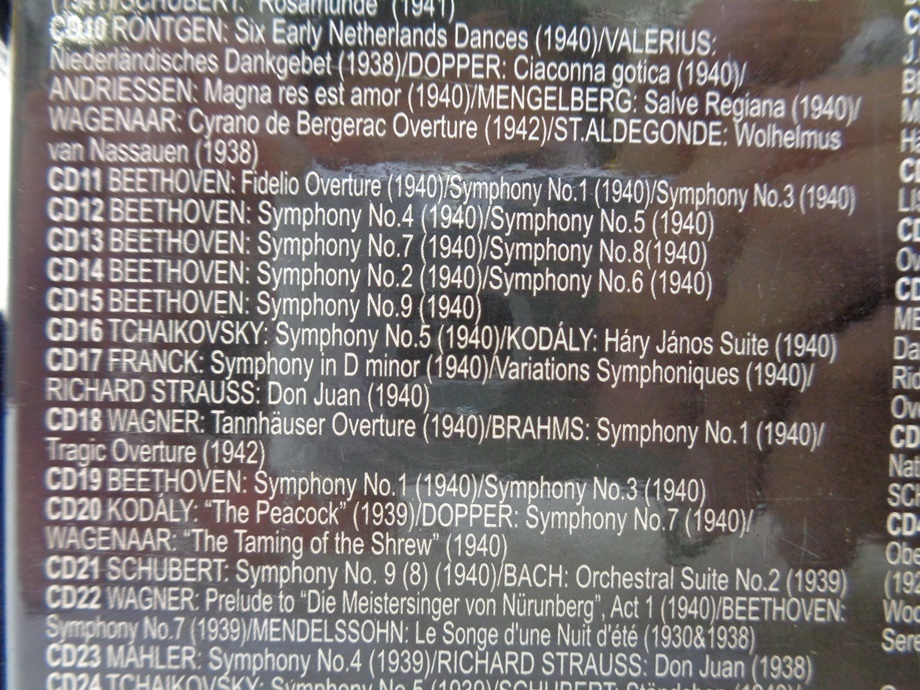 Willem Mengelberg The Collection 42枚 CD ウィレム メンゲルベルク コレクション ボックス BOX ...