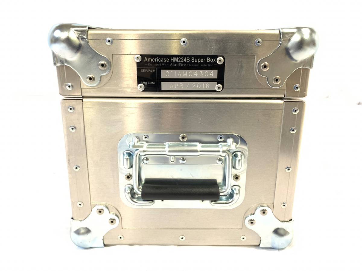米軍放出品 酸素ボンベ輸送ボックス ハードケース ケース 耐火 収納ボックス アルミコンテナ Americase HM224B 160 ...
