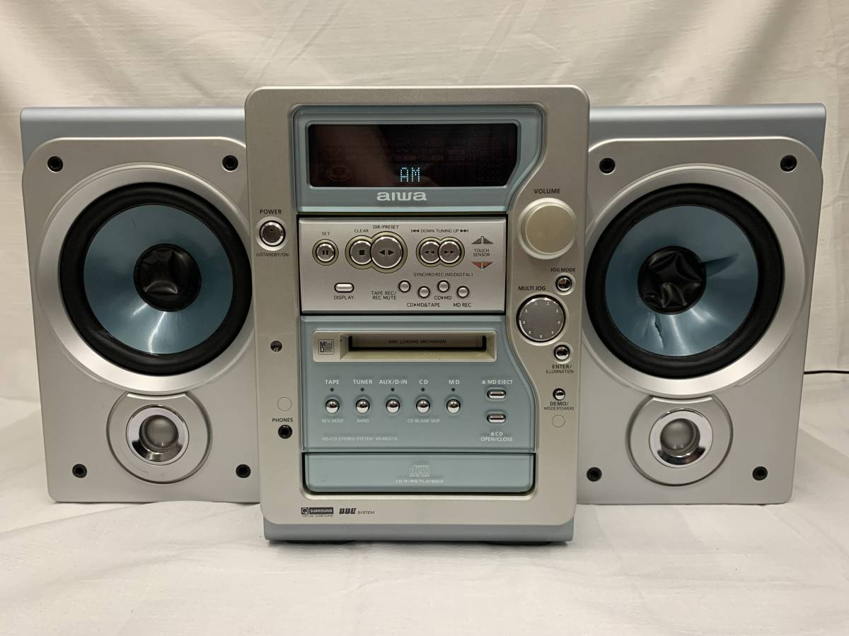 ステレオシステムコンポ ミニコンポ aiwa XR-MD510 通電OK(その他)｜売買されたオークション情報、yahooの商品情報を ...