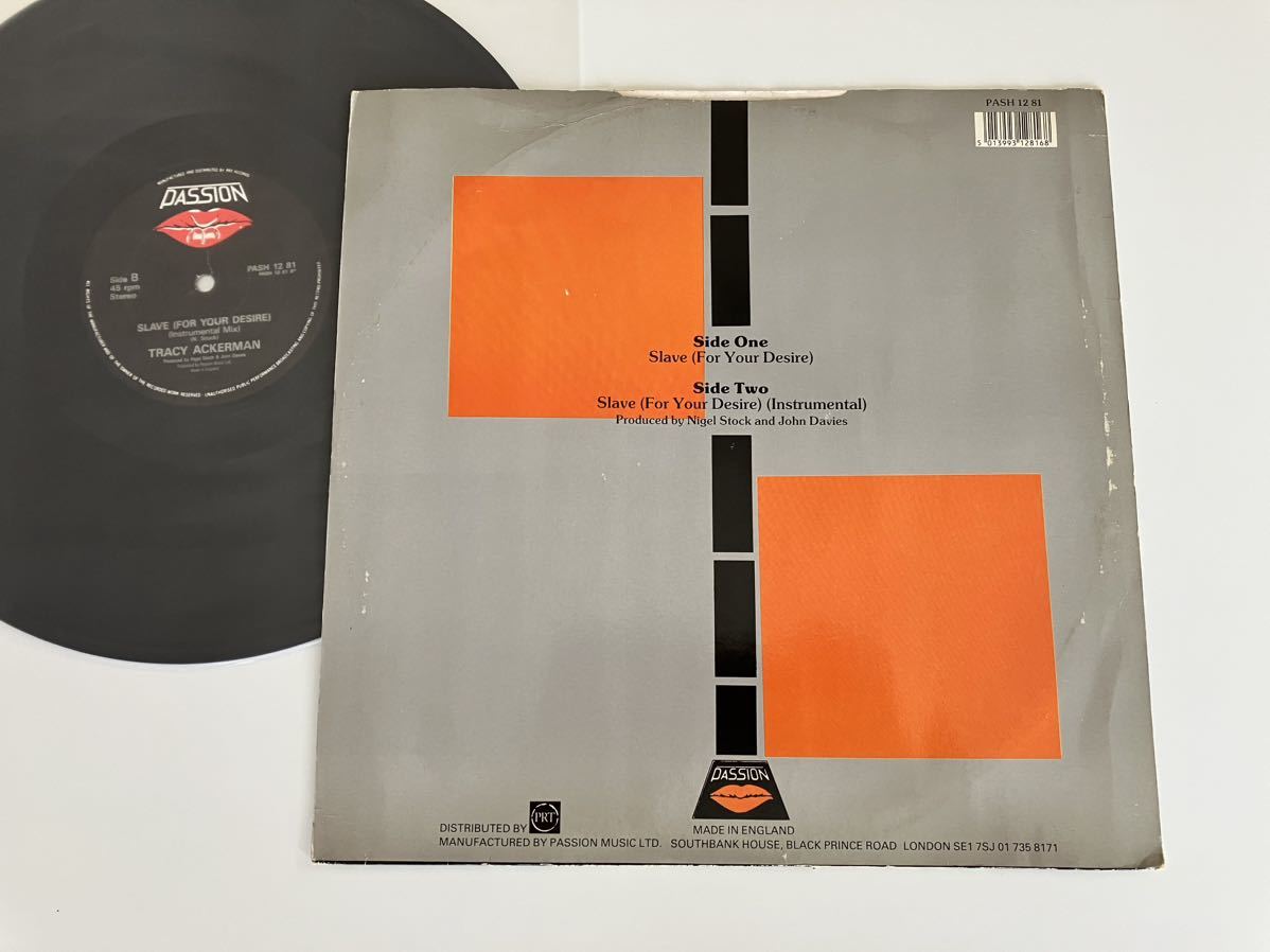 UKオリジナル Tracy Ackerman / SLAVE For Your Desire &Instrumental 12inch ...