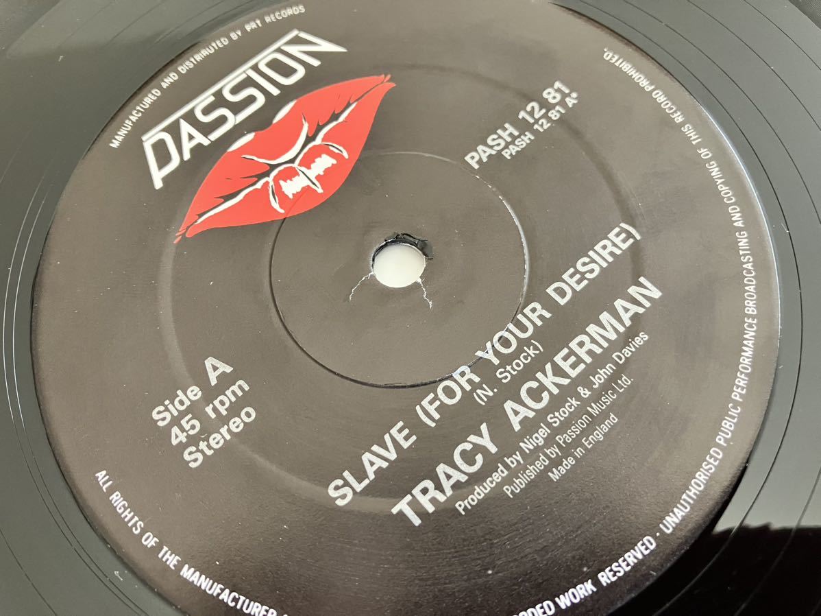 UKオリジナル Tracy Ackerman / SLAVE For Your Desire &Instrumental 12inch ...