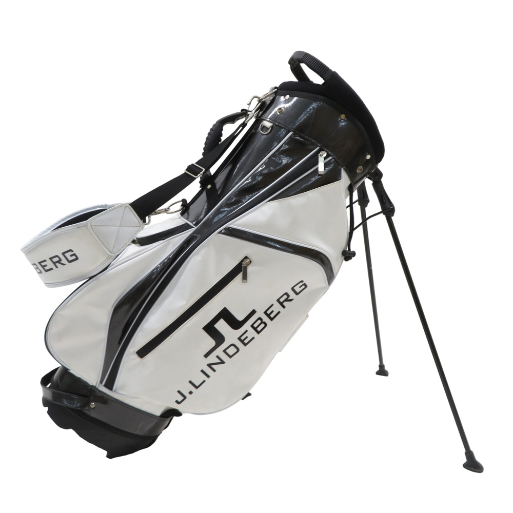 J.LINDEBERG ジェイリンドバーグ JL-011S スタンド式キャディバッグ 7分割 ホワイト系 9型 240001913220 ...