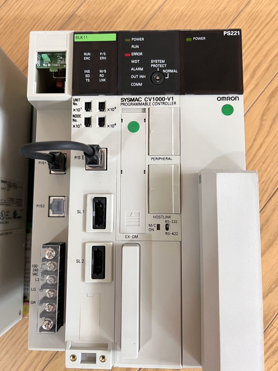 OMRON オムロン シーケンサ PLC CV500-BC101 C1000H PS221 Sysmac CV1000-V1 SLK11 APS01 ID218 OC224 OD213 ...