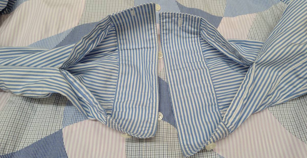 COMME des GARCONS SHIRT/コムデギャルソンシャツ/長袖シャツ/FE-B103/パッチワークシャツ/チェック×ストライプ/ブルーピンク系/S(Sサイズ以下)｜売買された ...