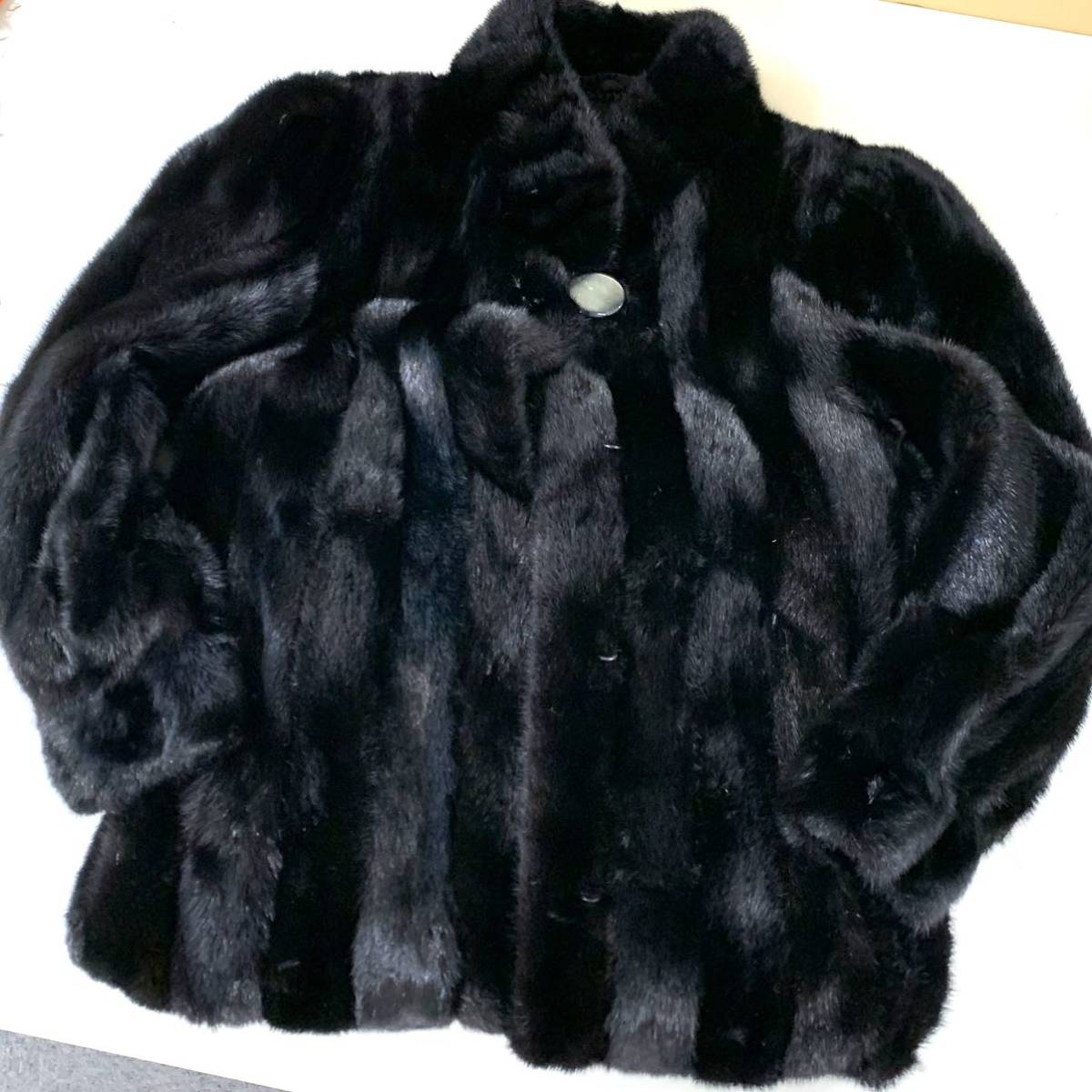 KBHH 難あり LANVIN ランバン ロング コート アウター 金 SAGA MINK サガミンク サイズ13 高級 毛皮 現状品 o4 ...