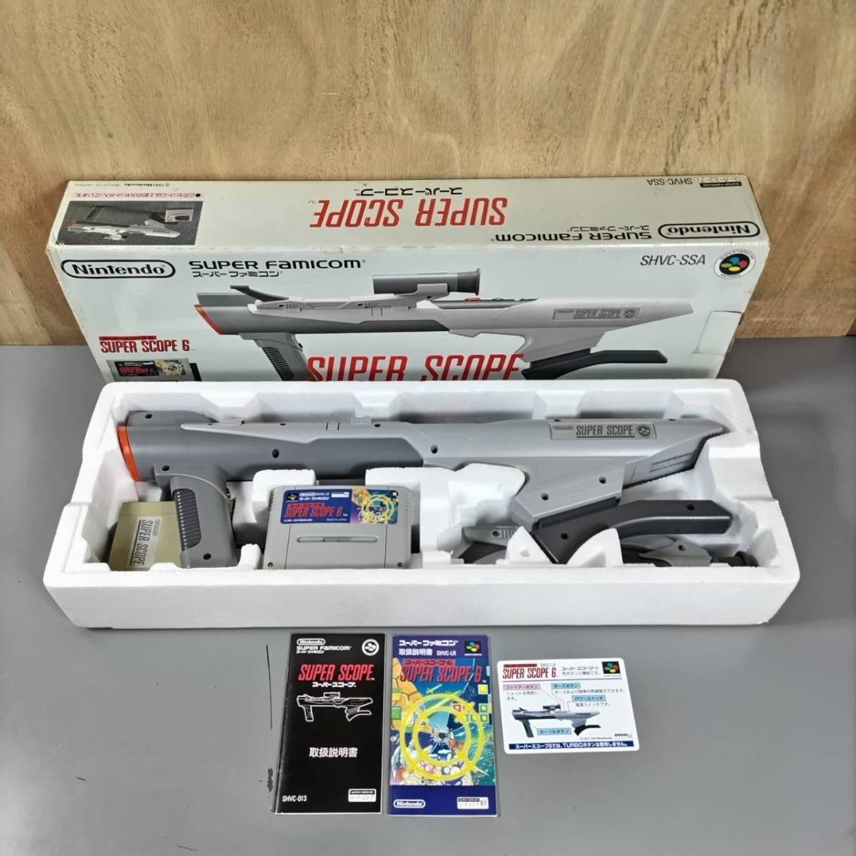 Nintendo 任天堂 スーパーファミコン SUPER SCOPE 6 スーパースコープ SHVC-SSA 箱付 品/現状品/保管品(本体 ...