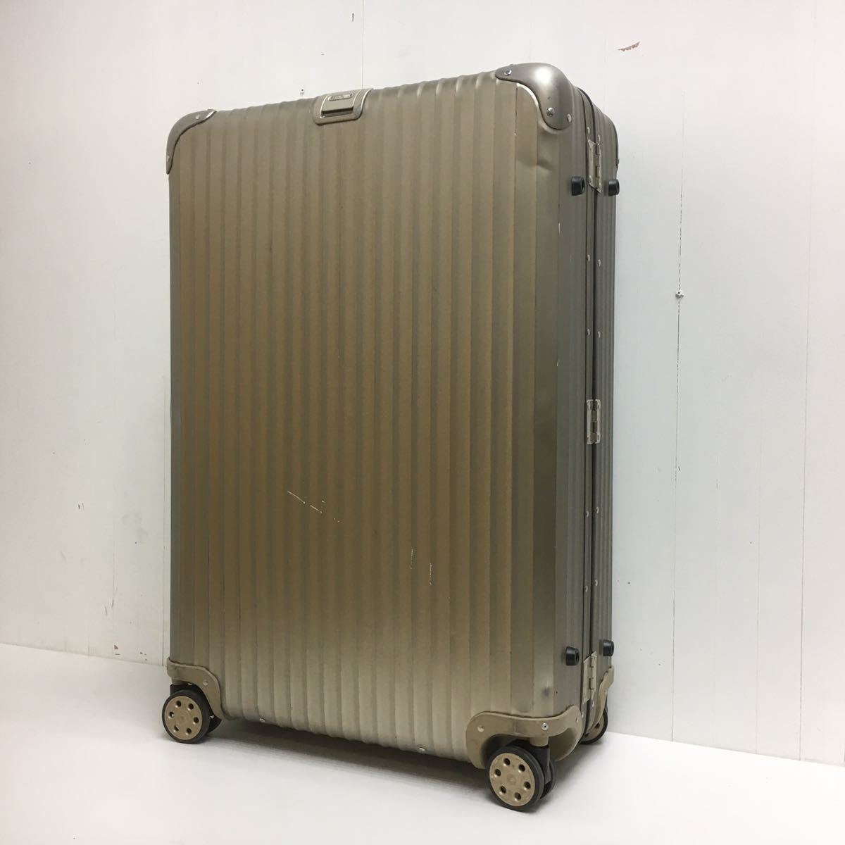 リモワ RIMOWA トパーズ Topas チタニウム Titanium MULTIWHEEL 945.77 ギャランティ付属 スーツケース ...