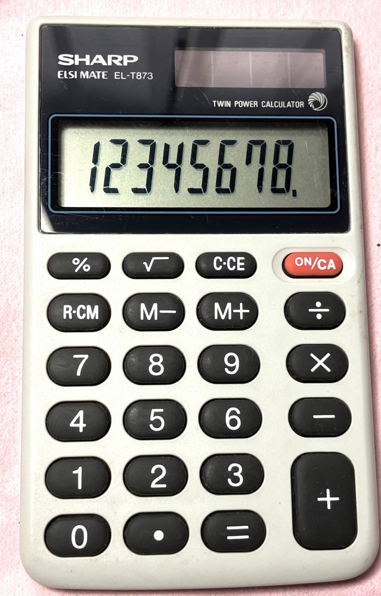 シャープ EL-T873 小型電卓 名刺サイズ SHARP TWIN POWER CALCULATOR 品(シャープ)｜売買されたオークション ...