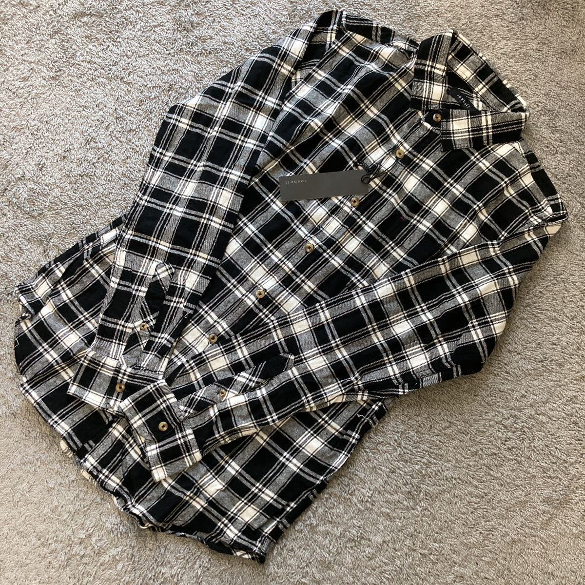 メンズ roshell チェック長袖シャツモノトーンL 29(Lサイズ)｜売買されたオークション情報、yahooの商品情報をアーカイブ公開 ...