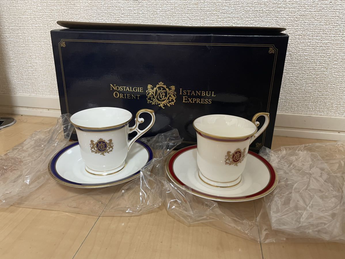 NOSTALGIE ISTANBUL ORIENT EXPRESS カップ＆ソーサー ペアコーヒーセット(コーヒー、ティー兼用)｜売買されたオークション情報、yahooの商品情報をアーカイブ ...