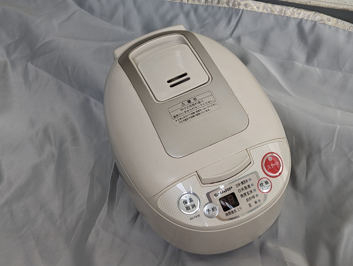 炊飯ジャー SHARP シャープ ジャー炊飯器 KS-FA10-C 5.5合炊き 2011年製 キッチン 調理家電 おいしく炊けます(マイコン)｜売買されたオークション情報、yahooの商品 ...