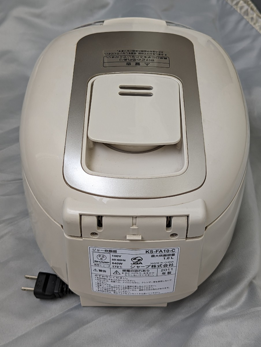 炊飯ジャー SHARP シャープ ジャー炊飯器 KS-FA10-C 5.5合炊き 2011年製 キッチン 調理家電 おいしく炊けます(マイコン)｜売買されたオークション情報、yahooの商品 ...