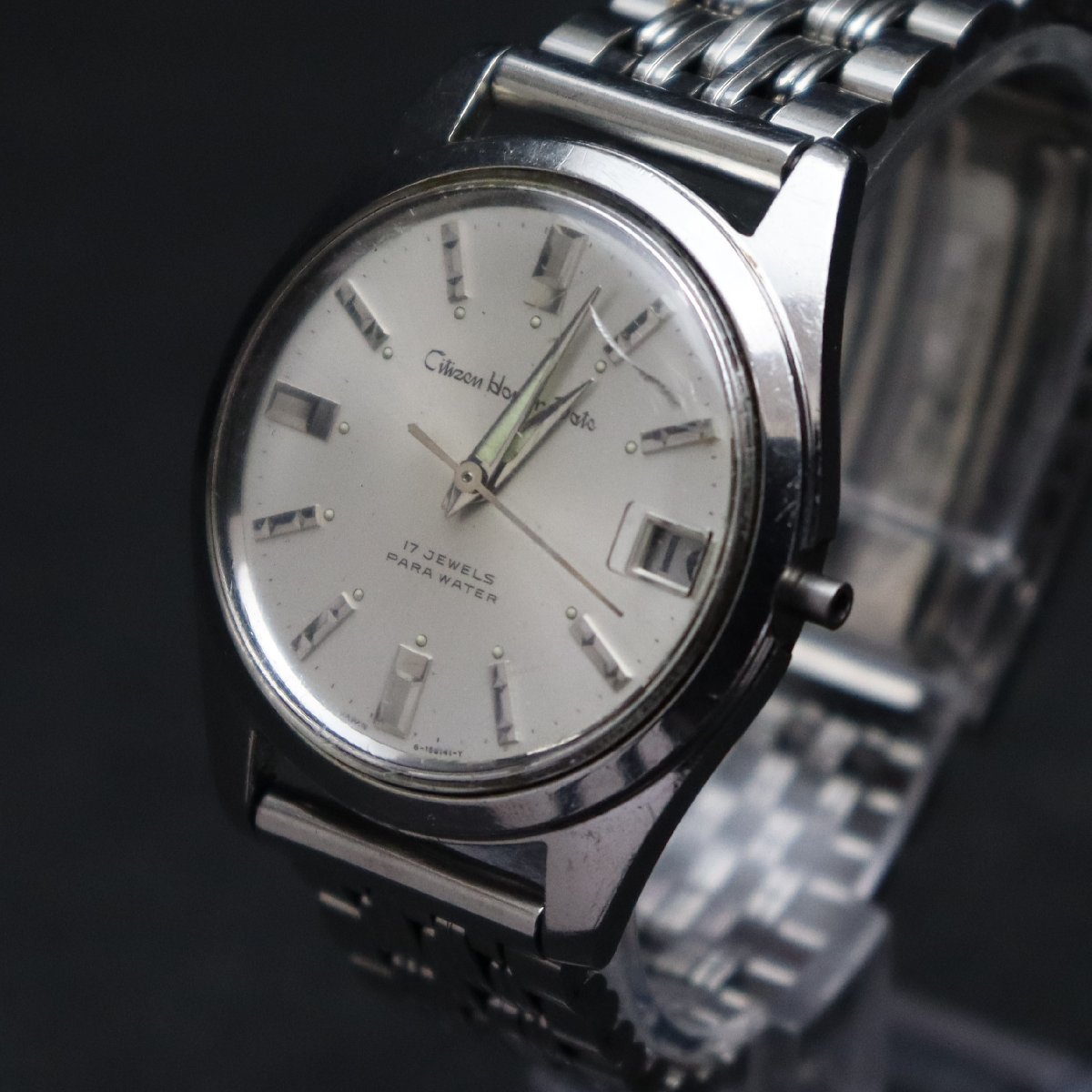 Citizen Homer Date シチズン ホーマーデイト 63-1019 手巻き 17石 1970年頃 ジャンク シルバーカラー デイト アンティーク メンズ腕時計(その他)｜売買された ...