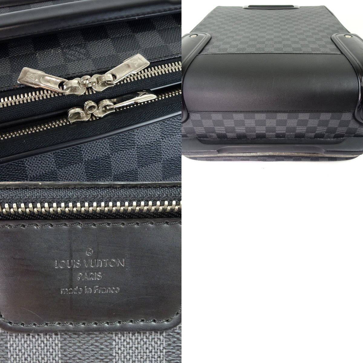 B2530 良好 ルイヴィトン ダミエ グラフィット ぺガス55 ビジネス キャリーバッグ スーツケース N23300 機内持ち込み メンズ ...