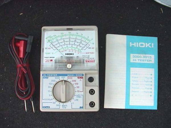 HIOKI Hi TESTER 3000 日置 アナログテスター 日本製 品(電気計測器)｜売買されたオークション情報、yahooの商品情報を ...