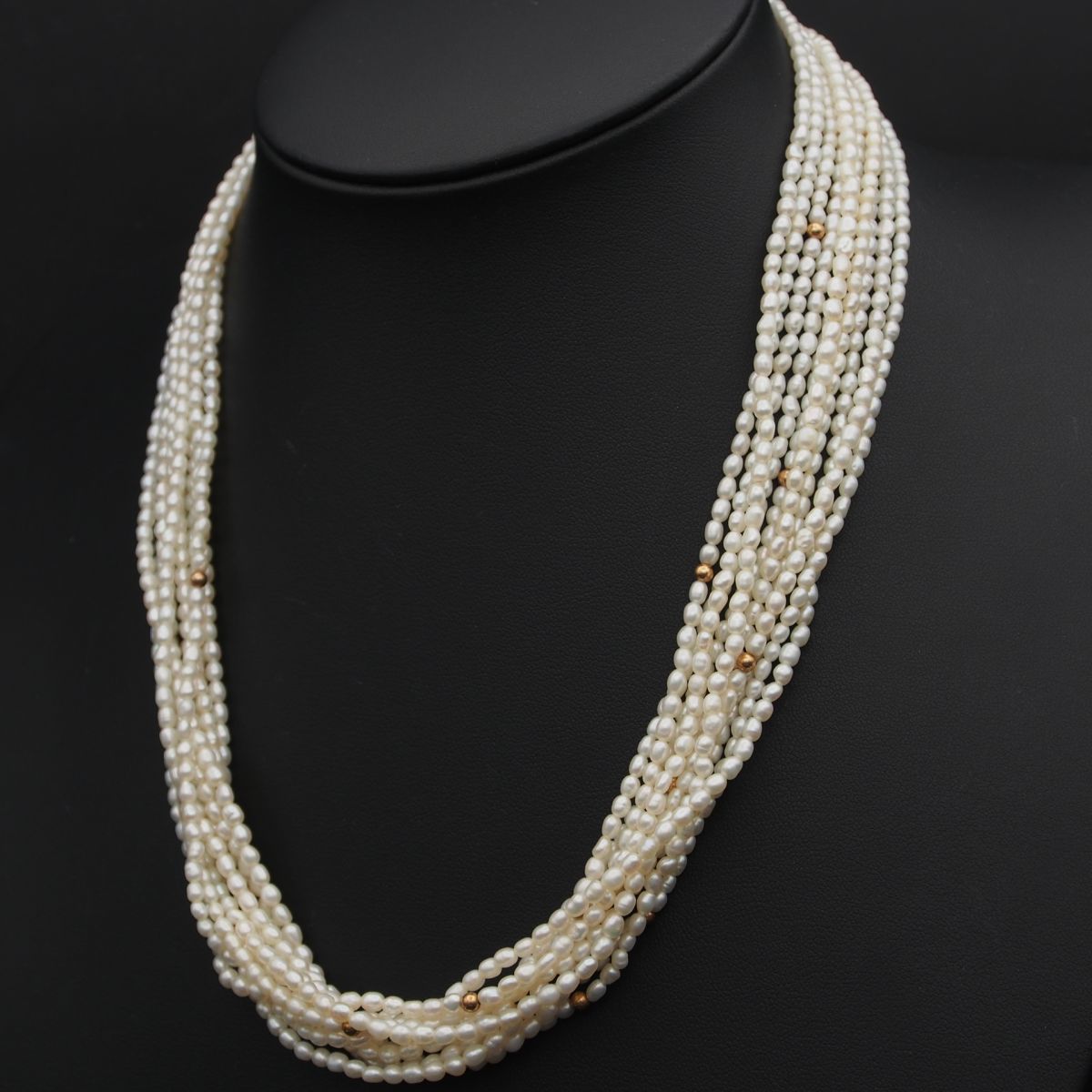 G117 淡水真珠 パール SILVER刻印 ネックレス 10連 ゴールド デザイン シルバー 6月誕生石(淡水真珠)｜売買されたオークション情報、yahooの商品情報をアーカイブ公開 ...