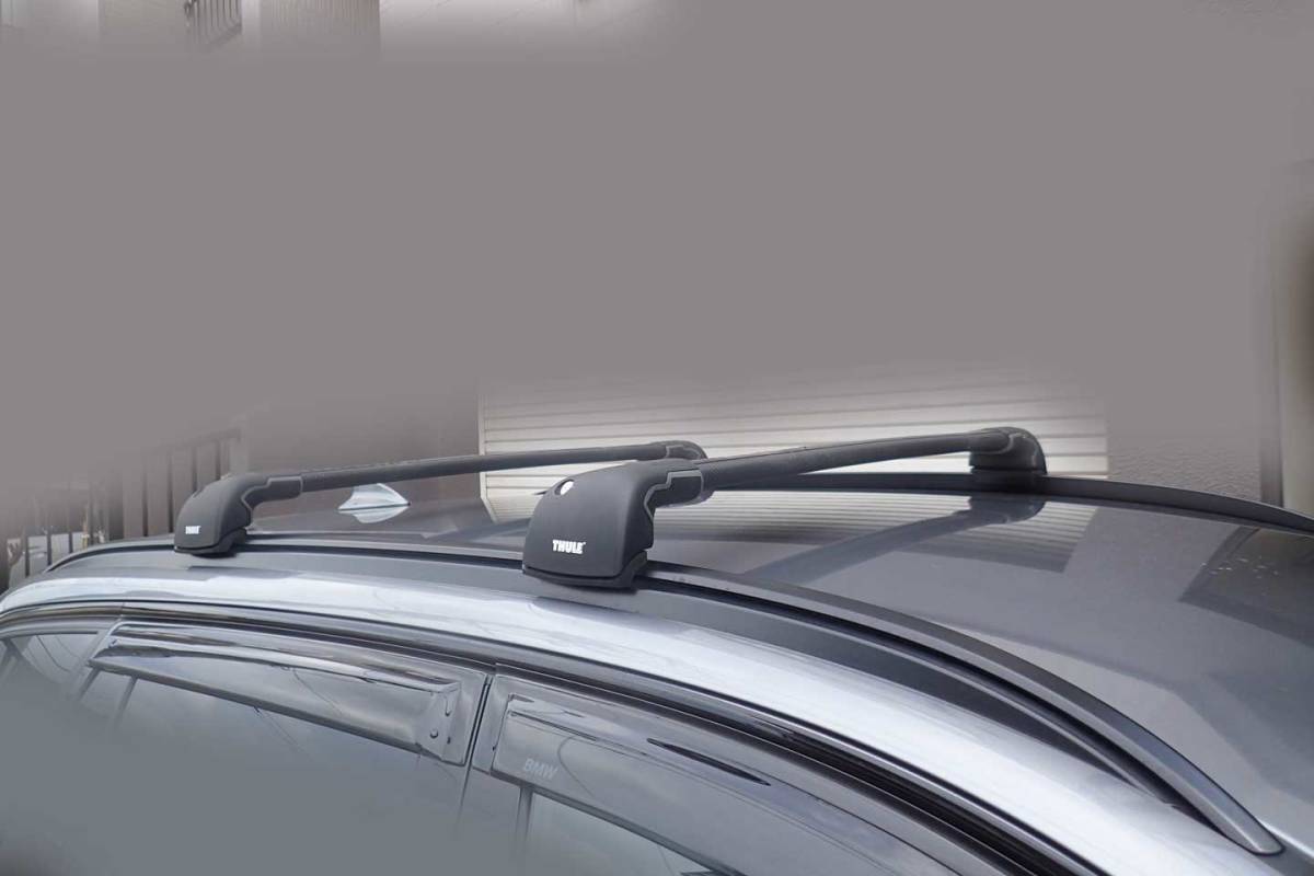 THULE BMW E91 ベースキャリア スーリー ウイングバーエッジ 9592 + 4003 F31G21にも装着可能(キャリアベース ...