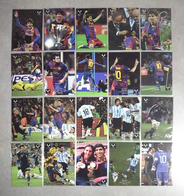 2013 Icons Official Messi Card Collection Limited 89 base cards リオネル ...
