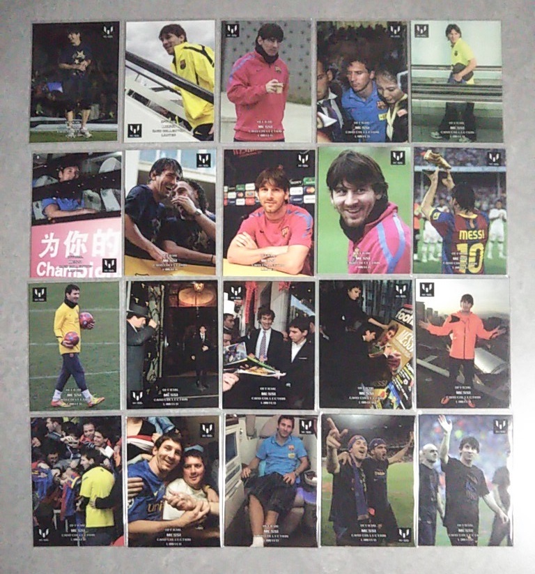 2013 Icons Official Messi Card Collection Limited 89 base cards リオネル ...