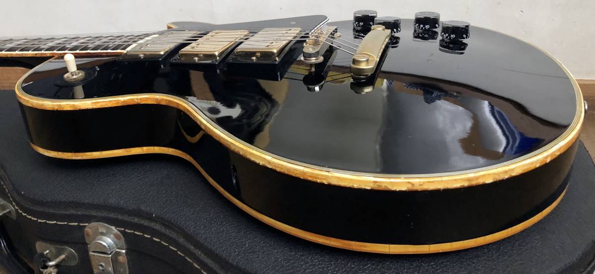 極 銘機 Fernandes FLC-100Ⅲ BL 1978年製 Les paul custom 3P.U 最上位Model /純正ハード ...