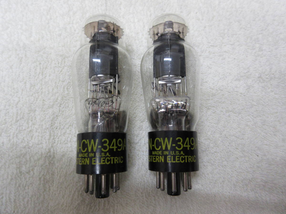 WESTERN ELECTRIC ウエスタンエレクトリック 349A 2本1組(真空管)｜売買されたオークション情報、yahooの商品情報を ...