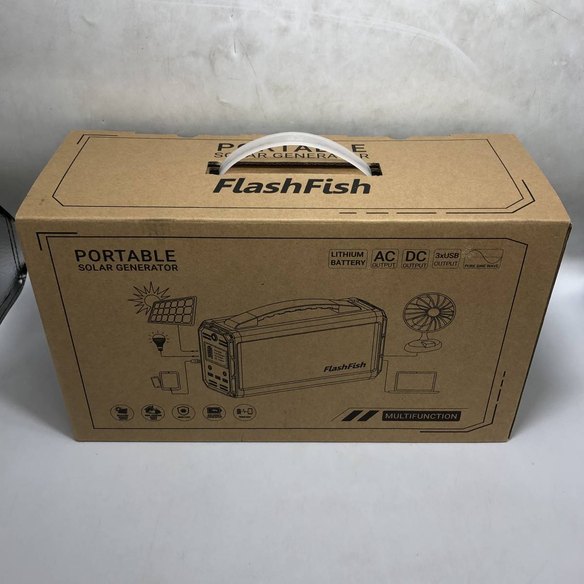 FlashFish G300 ポータブル電源 ポータブルソーラー発電機 60000mAh/222Wh 現状品 欠品有(発電機)｜売買された ...