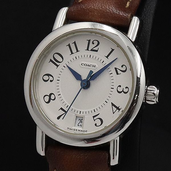 1円 箱付 コーチ QZ W023 白文字盤 デイト ラウンド レディース腕時計 NMR3505000SMD(コーチ)｜売買されたオークション情報、yahooの商品情報をアーカイブ公開 ...