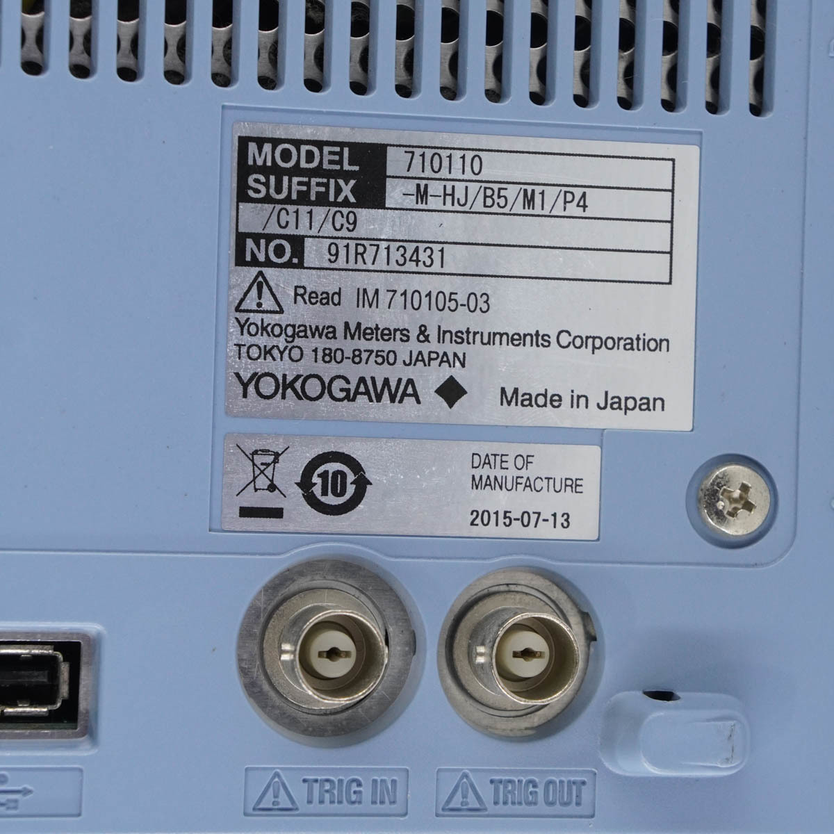 DW 8日保証 校正2024年8月ま 有効 DLM2024 710110-M-HJ/B5/M1/P4/C11/C9 YOKOGAWA ...