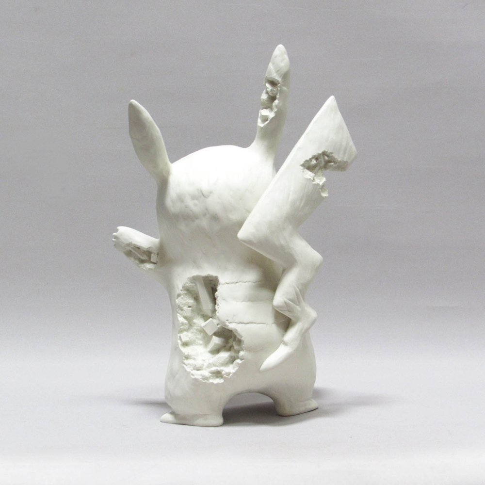 GINZA絵画館 ダニエル アーシャム オブジェ Pokemon White Crystalized Pikachu ピカチュウ ポケモン ...
