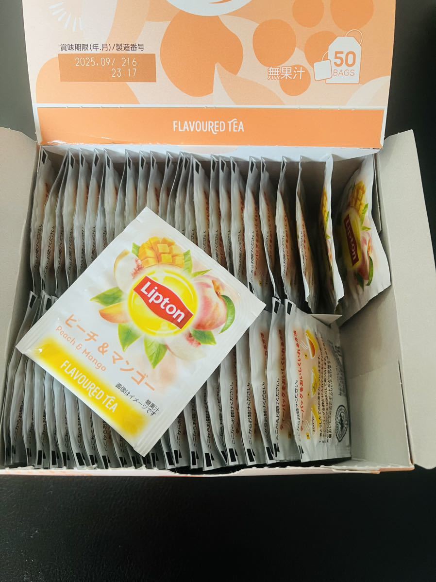 リプトン 紅茶 フレーバーティ ピーチ＆マンゴー PP個包装 50P(フレーバー)｜売買されたオークション情報、yahooの商品情報を ...