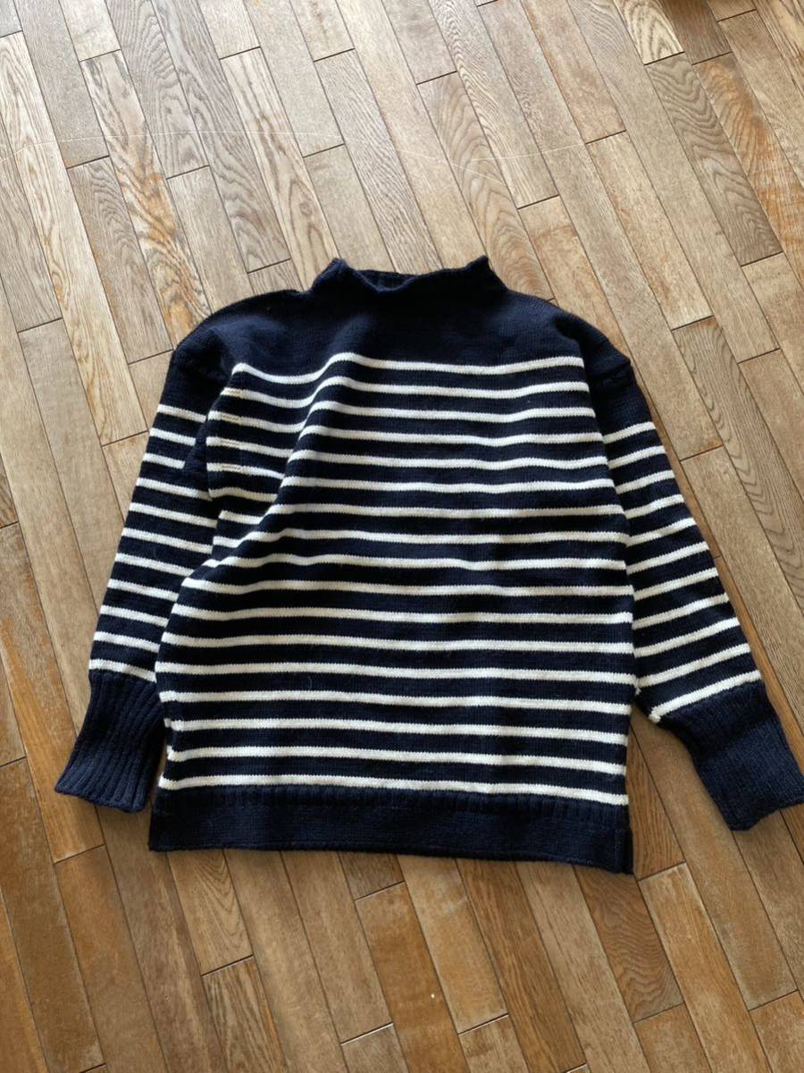 Channel Jumper ガンジー セーター ボーダー ネイビー サイズ 42 チャンネルジャンパー(Lサイズ)｜売買されたオークション ...