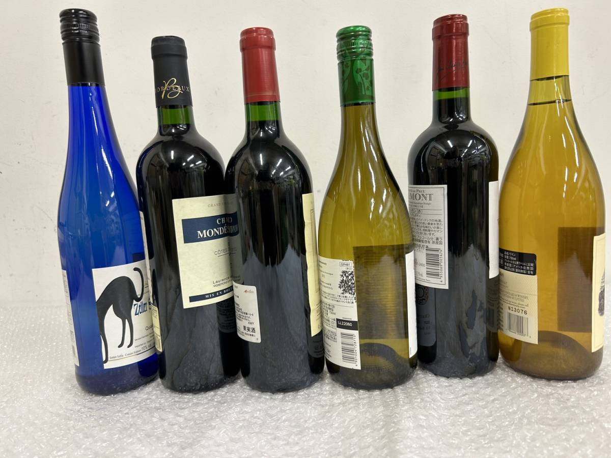 J024 7975 -610 同梱不可 お酒 果実酒 6本まとめ 約8kg CHEVALIER DE REYSSON 2007/CALITERRA 2021/JORDAN 2007 ...