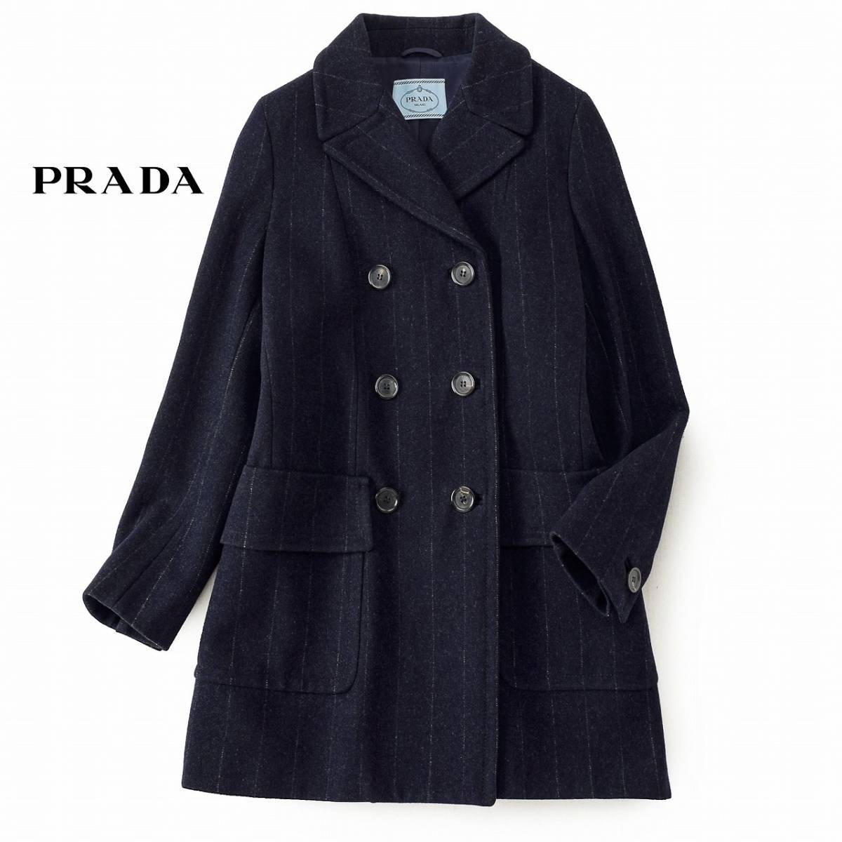 PRADAプラダ35万 42size/11号 コートE030(Lサイズ)｜売買されたオークション情報、yahooの商品情報をアーカイブ公開 - オークファン（aucfan.com）
