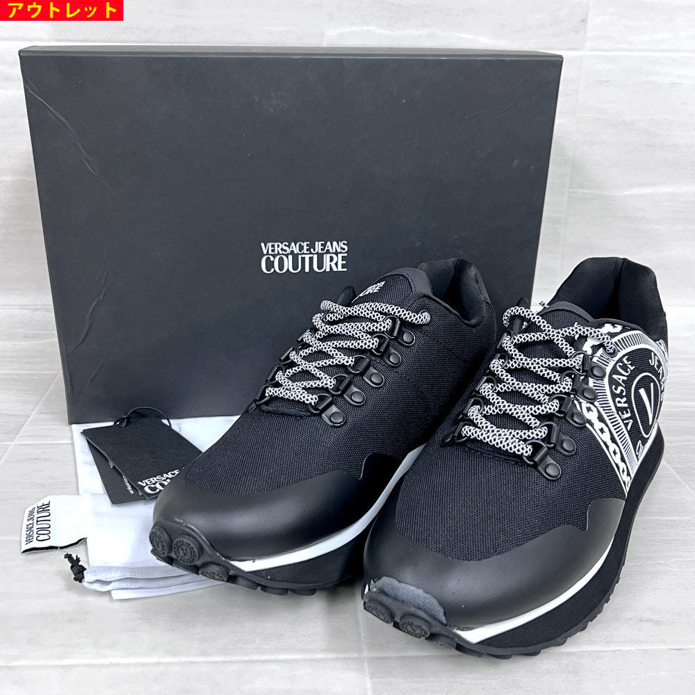 1円 72313-1BS アウトレット処分品 VERSACE JEANS COUTURE/ヴェルサーチ スニーカー 71YA3SE4 ...