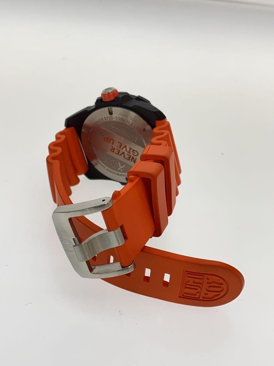 LUMINOX クォーツ腕時計/アナログ/ラバー/BLK/ORN/3720(アナログ（クォーツ式）)｜売買されたオークション情報、yahooの商品情報をアーカイブ公開 - オークファン ...