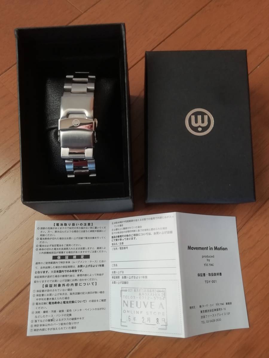 Movement in Motion SEIKOキャリバーVK67 メカクォーツ チックタックTiCTAC シンプルクロノ MIM-SIC04 ...