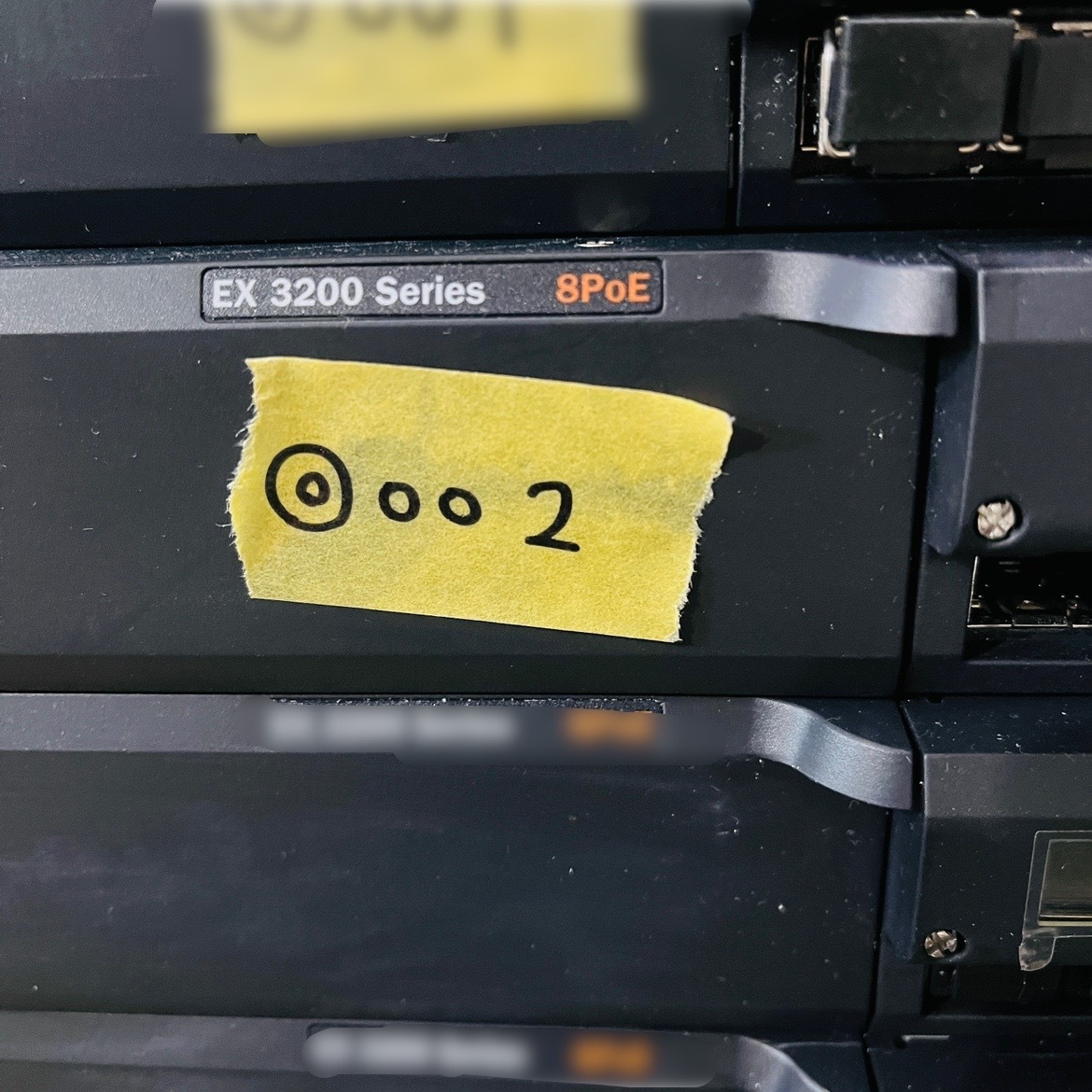 002 通電OK Juniper EX3200-24T-8PoE EX 3200 シリーズ L3 スイッチ switch 24ポート ...