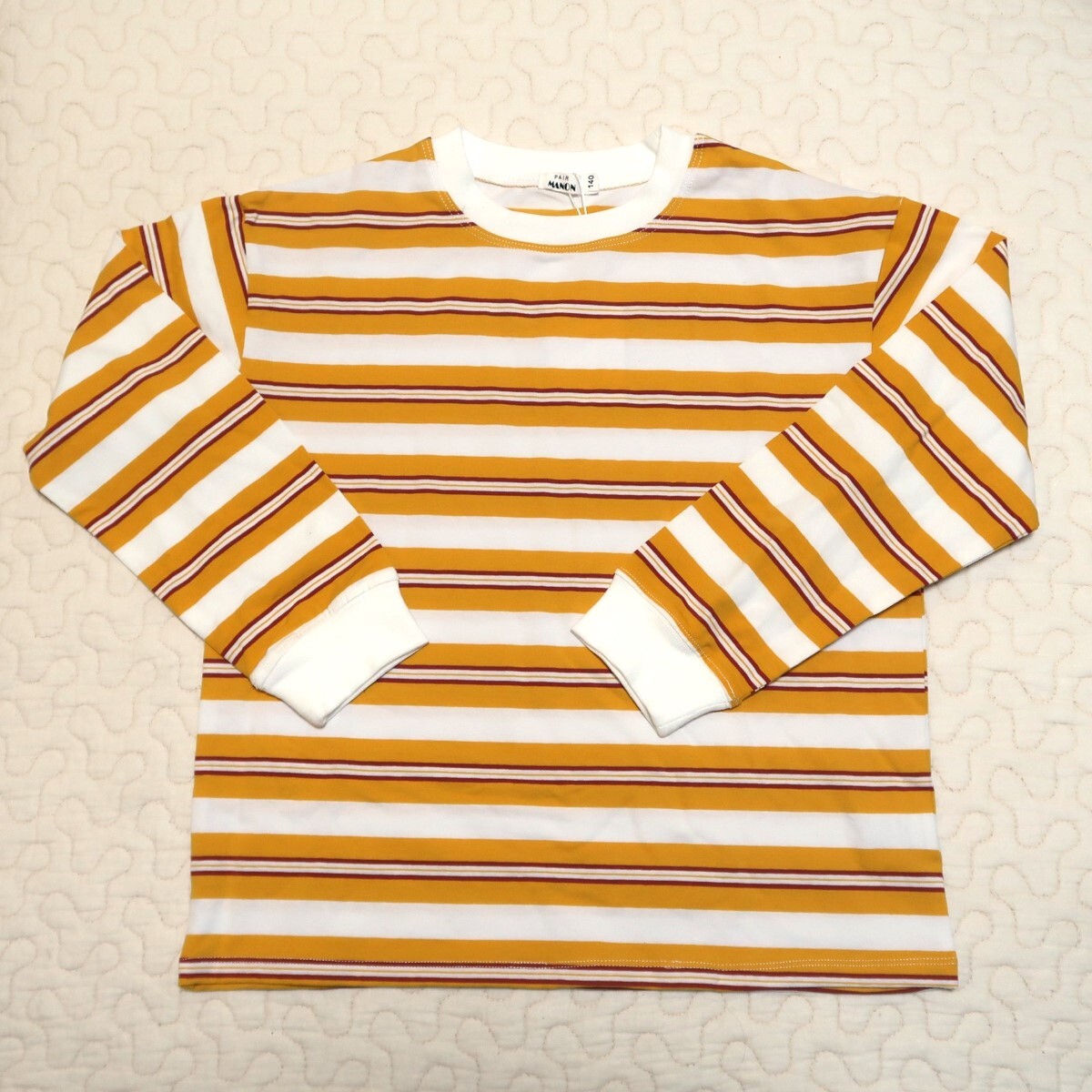 PAIR MANON ボーダーTシャツ 長袖 キッズ 140 イエロー ペアマノン(140（135～144cm）)｜売買されたオークション情報、yahooの商品情報をアーカイブ公開 ...