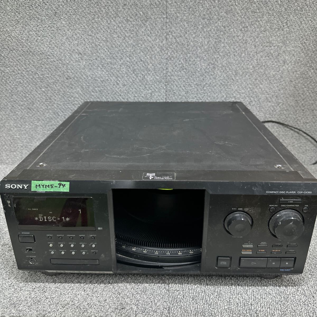 MYM5-94 激安 SONY CDP-CX350 COMPACT DISC PLAYER CDプレーヤー CDチェンジャー ソニー 通電OK ...