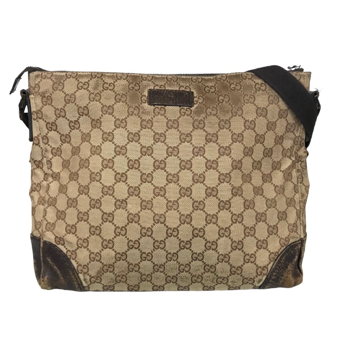 1円 グッチ GUCCI バッグ ショルダーバッグ GGキャンバス ブラウン 110054 204991(その他)｜売買されたオークション情報、yahooの商品情報をアーカイブ公開 ...