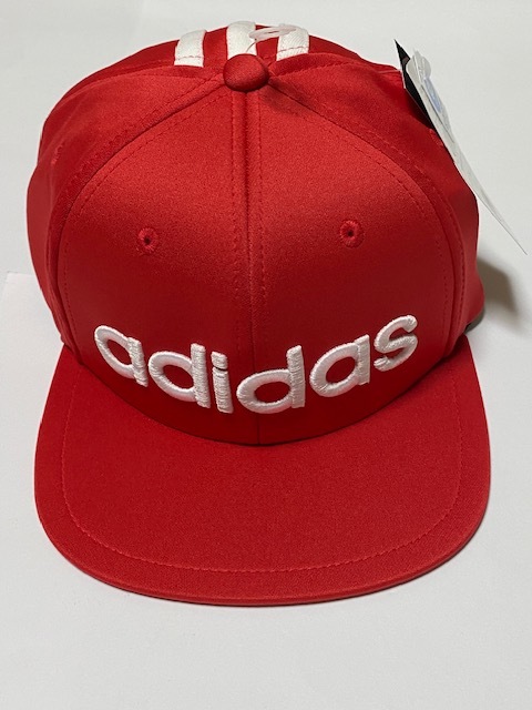 adidas アディダス SNAPBACK スナップバック 吸湿速乾 Cap キャップ 帽子 レッド 3本ライン 展示 品(その他)｜売買され ...